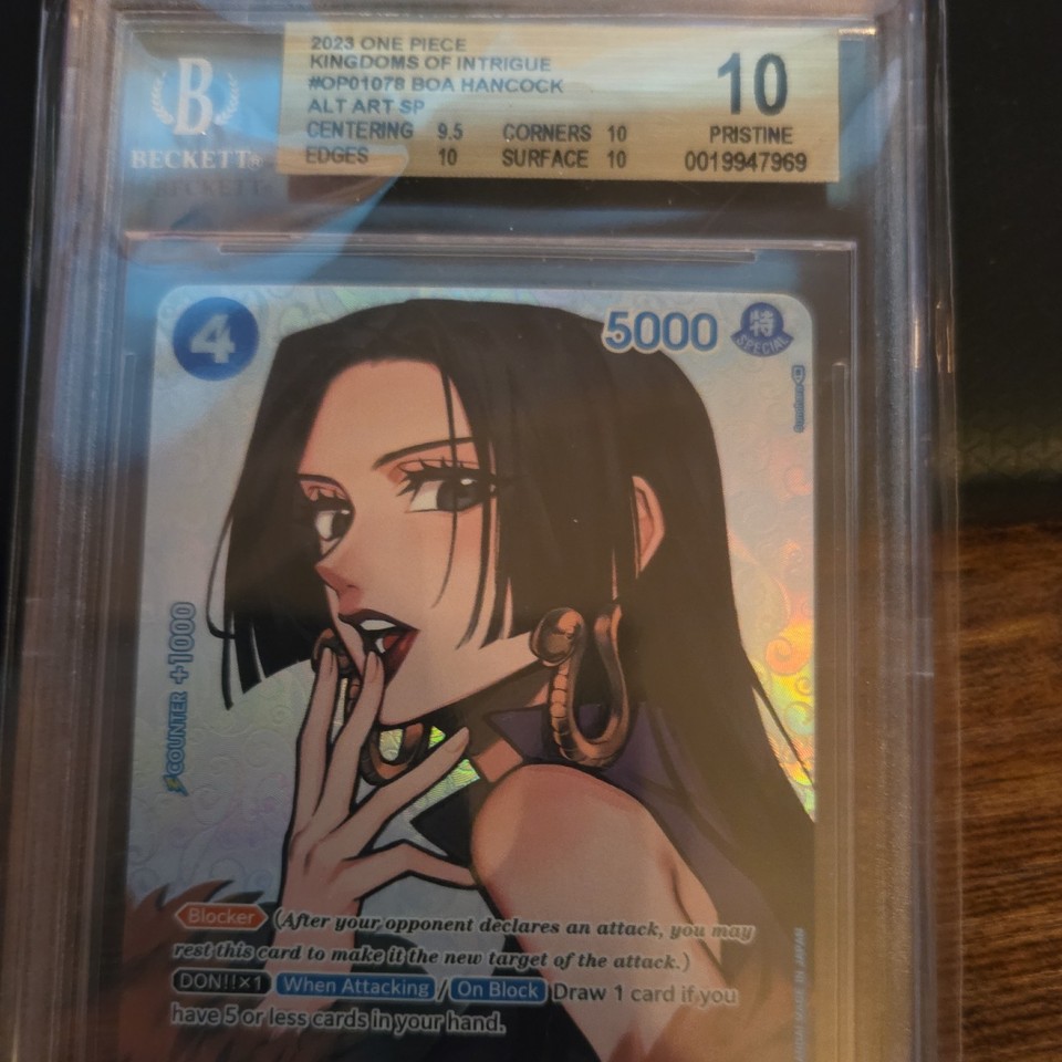 One Piece OP01-078 Boa Hancock Alt Art SP BGS 10 (English) | eBay