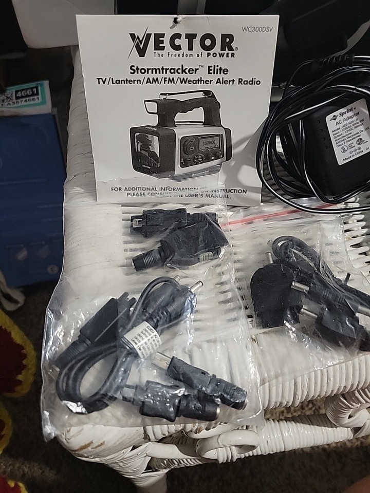 VECTOR "The Freedom of Power" Portable TV & Radio Vector WC300DSV | eBay
