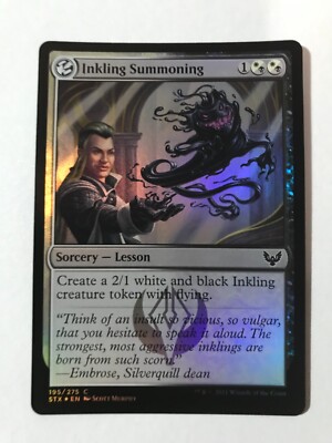 foil INKLING SUMMONING FOIL Strixhaven School of Mages MTG Magic the ...