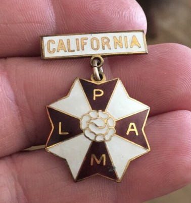 Antique 1941 LAPM PLP Pin Ladies Auxiliary Patriarchs Militant ...