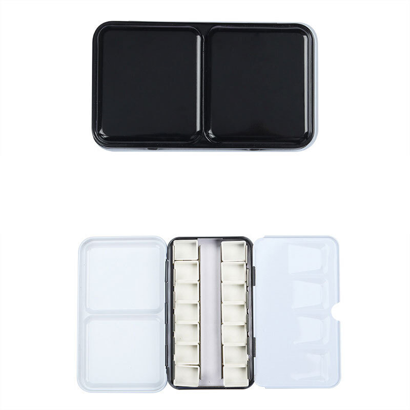 Half Pan Watercolor Tray Paint Tin Box Empty Palette Painting Storage ...