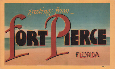 Postcard Greetings From Fort Pierce Florida | eBay