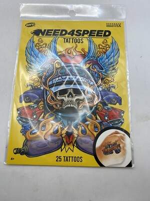 Need 4 Speed Tattoos 25 Tattoos New Made In USA | eBay