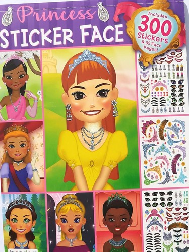 Princess Sticker Face 300 Stickers and 32 Pages (Cover design may vary ...