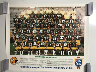 Green Bay Packers Poster 1985 18 1/2 x 22 1/2 NOS Vintage Sports ...