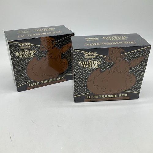 Lot of (2) Pokemon TCG Shining Fates Elite Trainer Boxes SEALED ETB's ...
