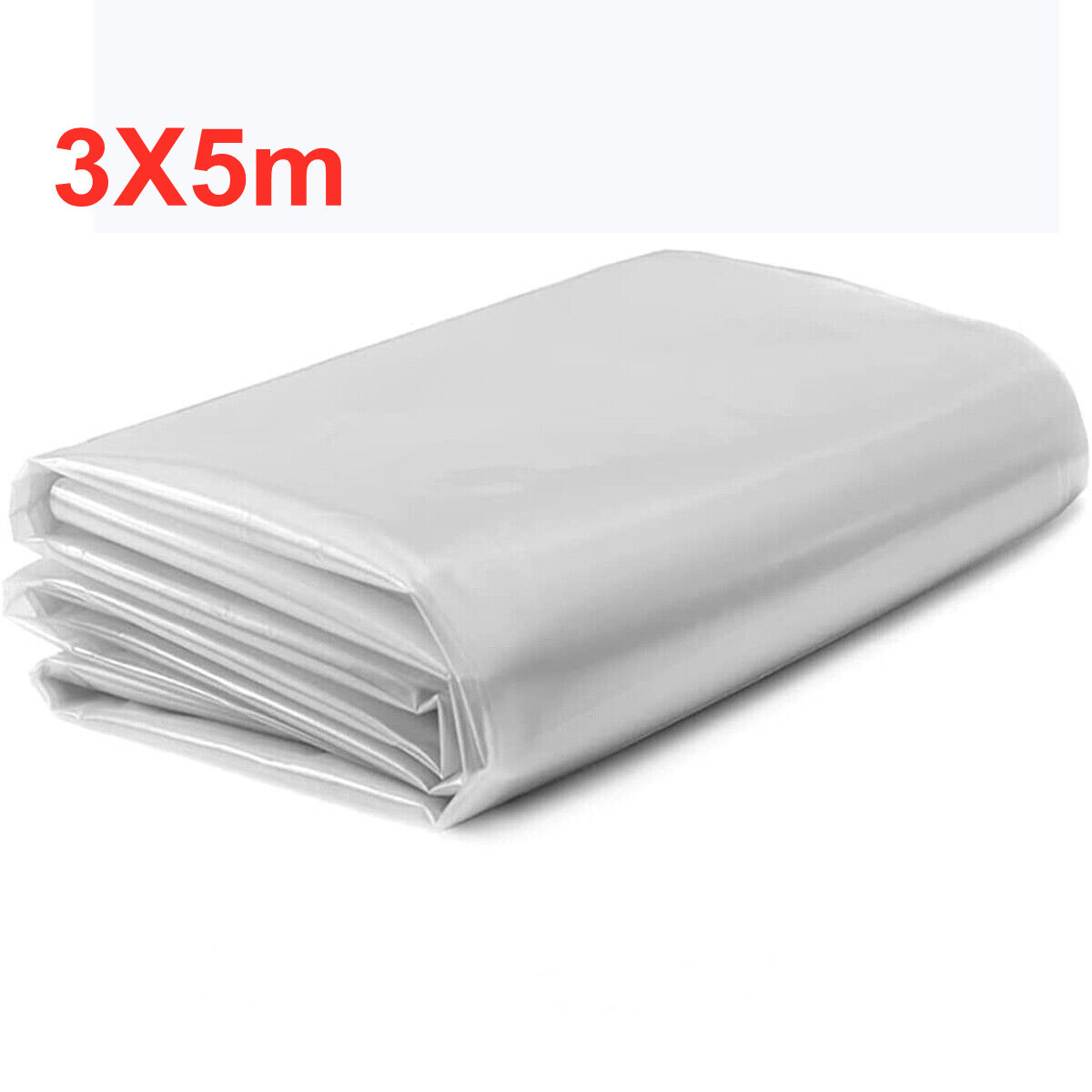 3X5M Clear Film Poly Tunnel Greenhouse Plastic Sheet Cover Foil ...