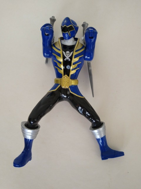 Power Ranger Megaforce Blue Ranger Pirate Armada 2013 Bandai 6" Action ...