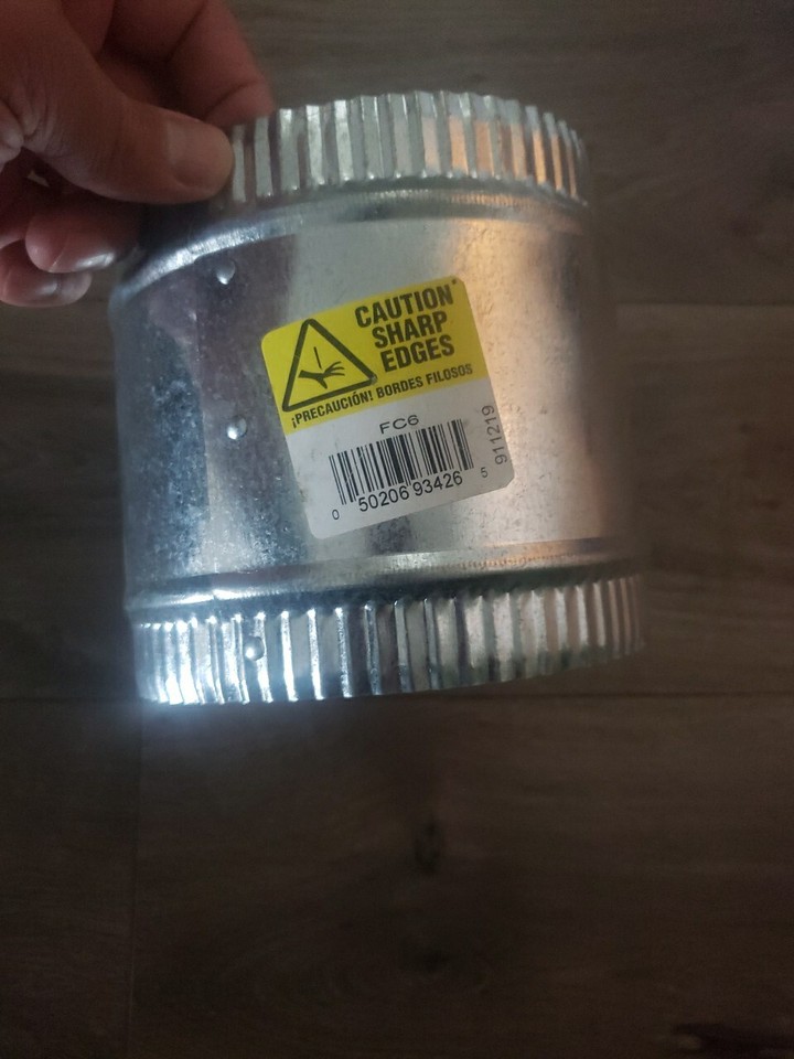 6 In. Flexible Duct and Sheet Metal Connector Splice Collar | eBay