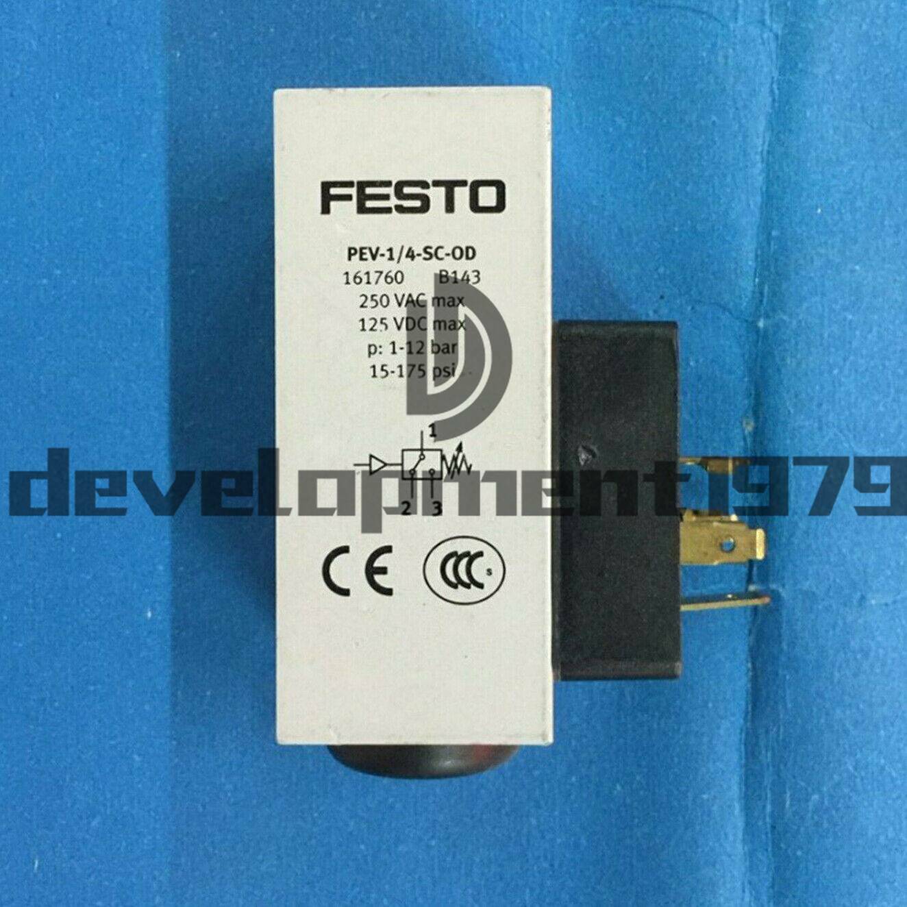 ONE NEW Festo PEV-1/4-SC-OD 161760 Pressure Switch | eBay