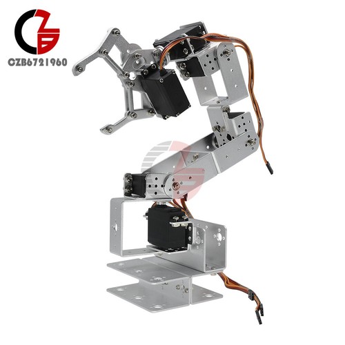 460MM Aluminium Arduino Robot Clamp Claw Mount Kit 6DOF Mechanical ...