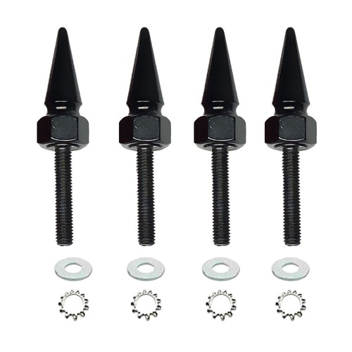 4 Black Long Hex Spike Windshield Bolt Kit 15+ Harley RoadGlide Wind ...