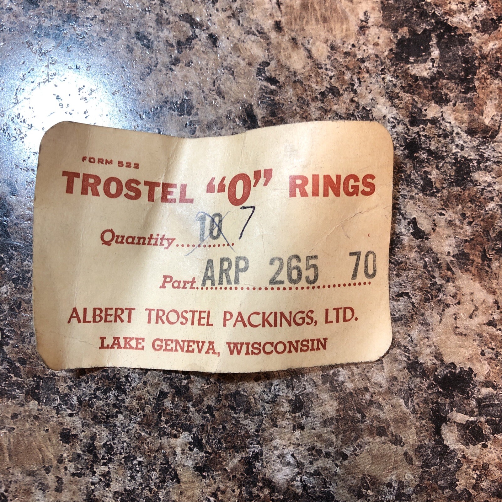 NOS Trostel ARP 265 70 O-Ring Black Round F+S! | eBay