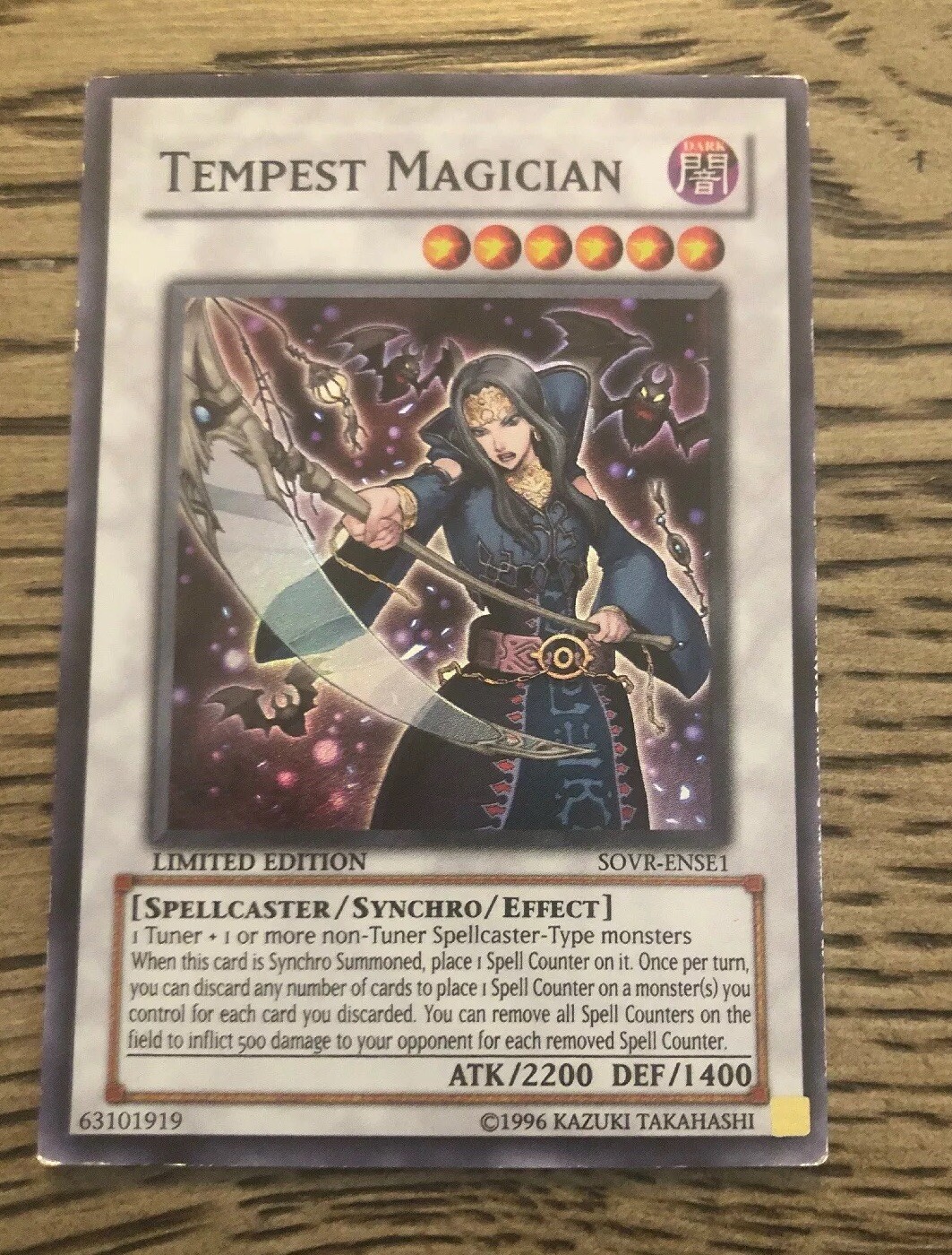 Tempest Magician SUPER RARE *** Yugioh SOVR-ENSE1 Limited Ed - LP | eBay