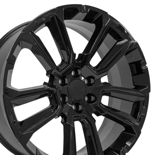 24 inch Black Rims SET (4) Fits Escalade Sierra Yukon High Country | eBay