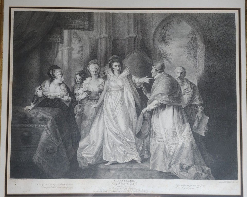 King Henry the Eighth, Engraving, (William Shakspeare) J+J Boydell ...