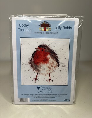 Jolly Robin Tapestry Kit Hannah Dale Bothy Threads Cross Stitch Set 36 ...