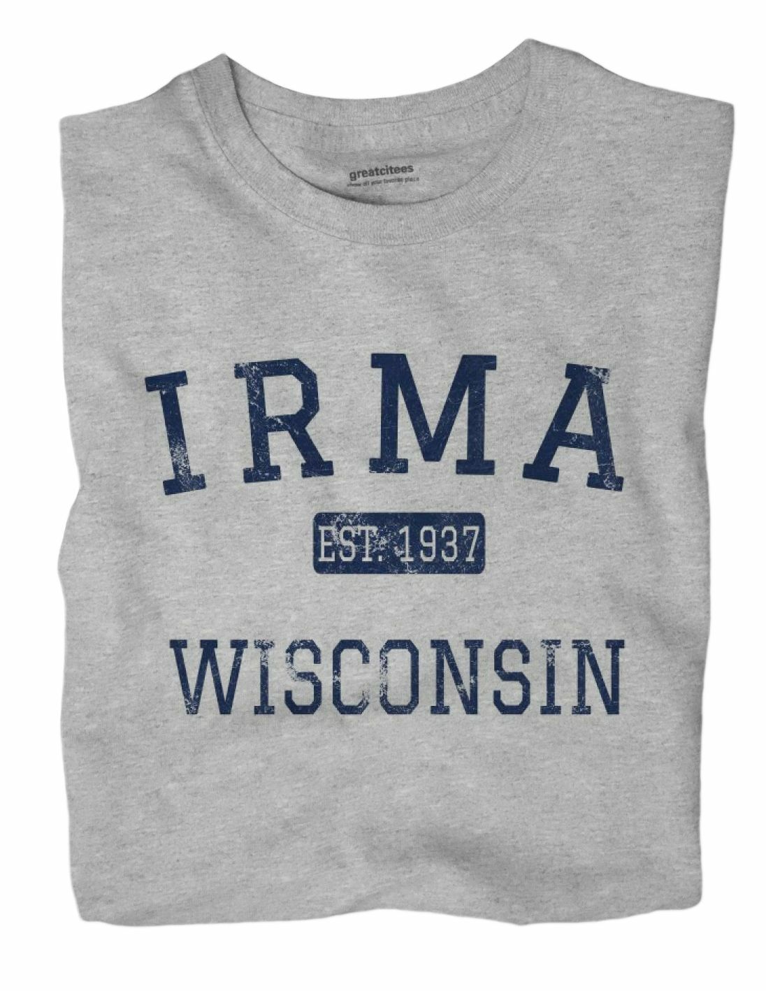 Irma Wisconsin WI T-Shirt EST | eBay