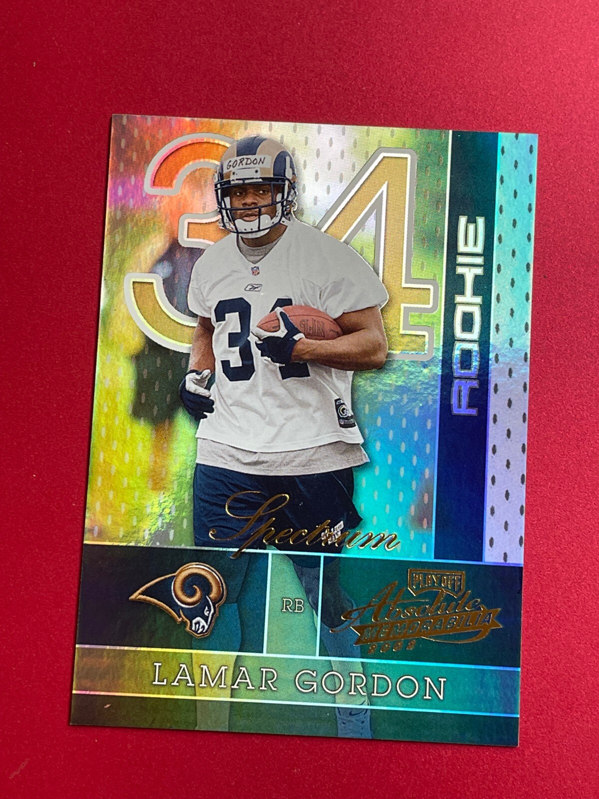 2002 Absolute Spectrum Lamar Gordon Rookie Football Card 14/50 /B124 | eBay