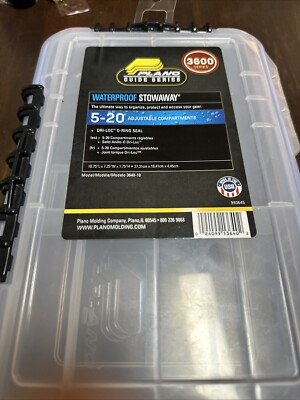 Plano Waterproof Stowaway Utility Tackle Box, 3600 Series, #3640-10 | eBay