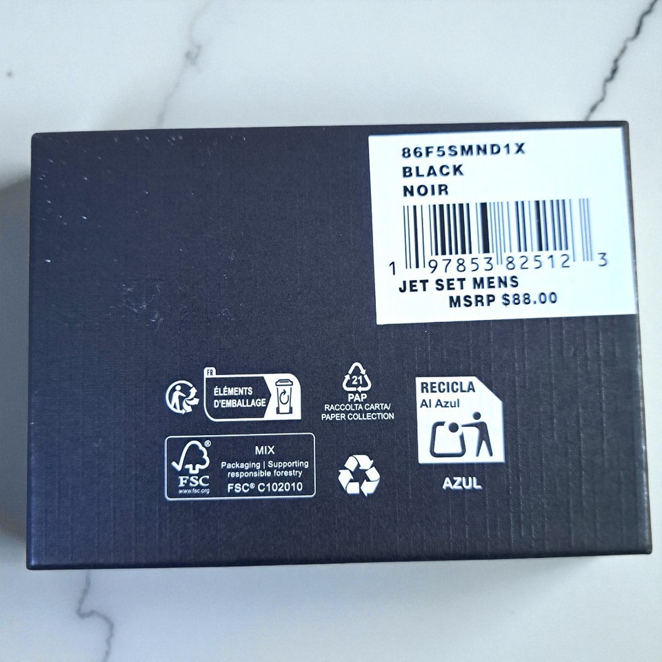 Michael Kors Black Men's Slim Jet Set Wallet with Metallic Initials NWT ...