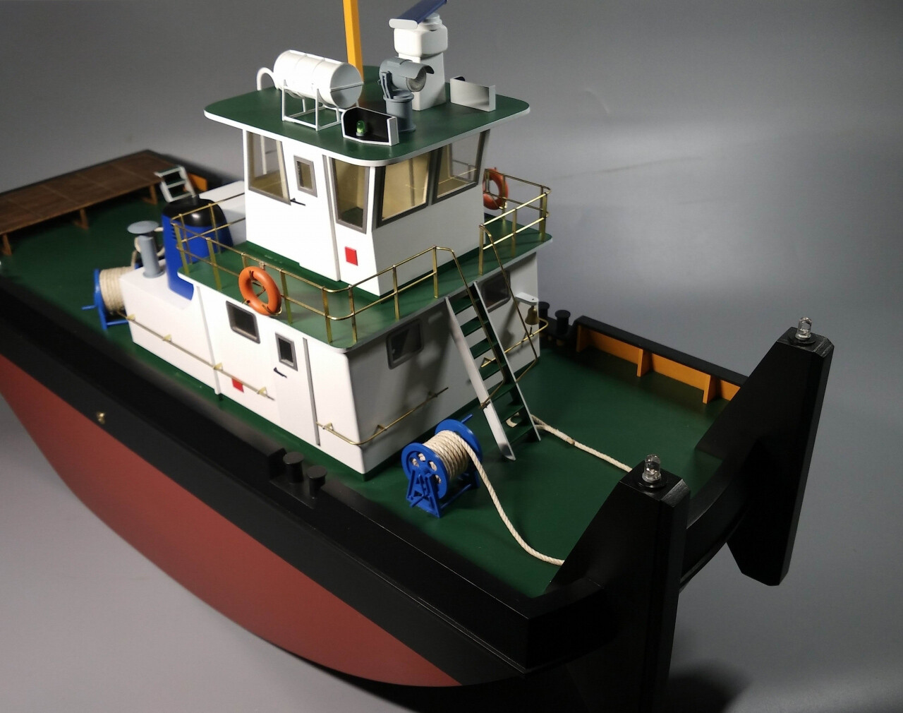 Hobby Springer Pusher Tug 1:35 570mm Wooden RC Model Ship Kits Boat Kit ...