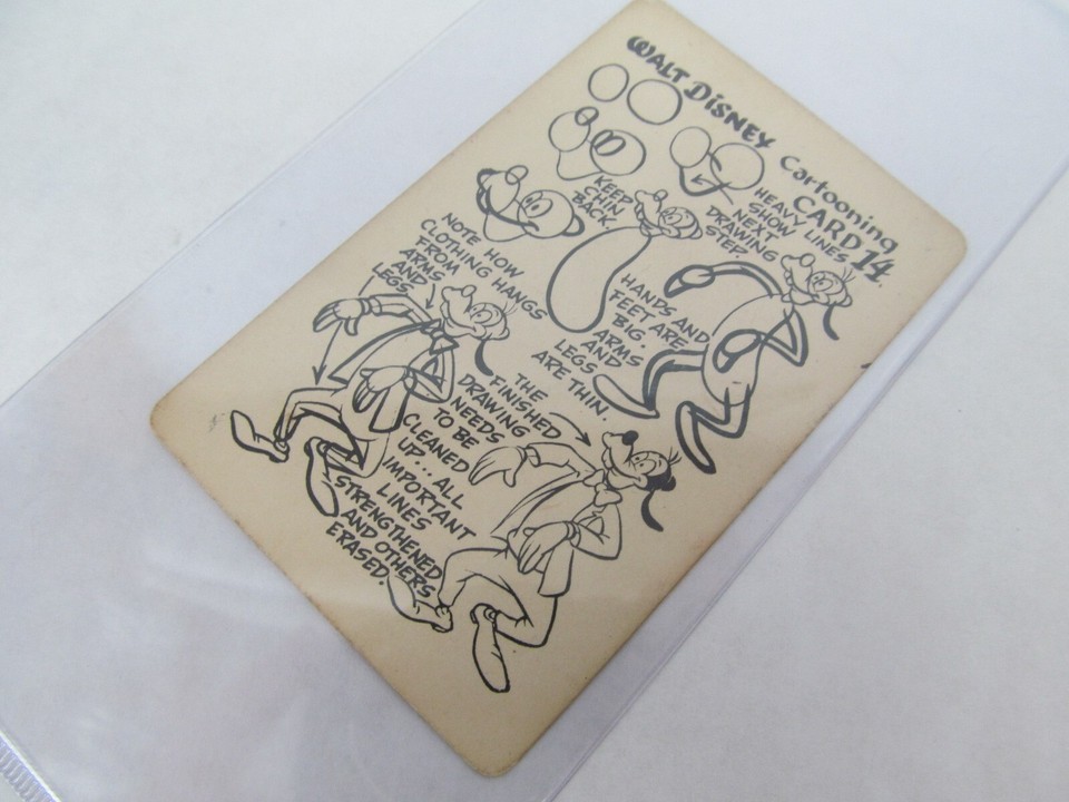 Vintage 1956 Disney Cartooning Cartoon Trading Card 14 Goofy | eBay