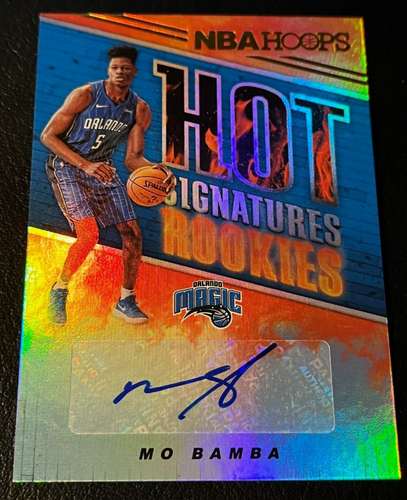 2018-19 Panini NBA Hoops Hot Signatures Rookies Mo Bamba #HSR-MOB Auto ...