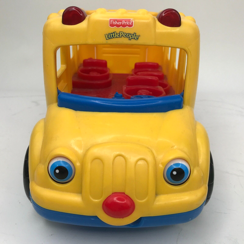 Fisher Price Little People 2002 Beeps the Yellow School Bus Lights ...