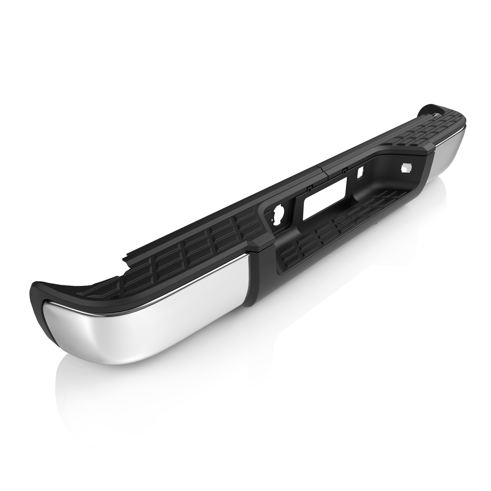 Chrome Rear Step Bumper Assembly For 2007-2013 Chevy Silverado/GMC ...