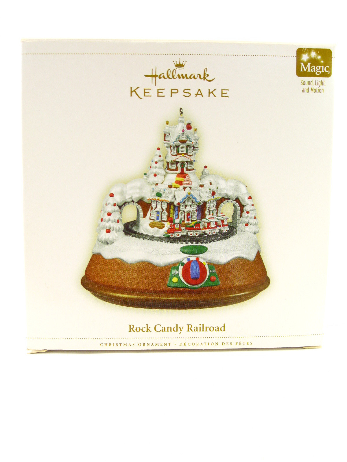 HALLMARK KEEPSAKE ROCK CANDY RAILROAD 2006 ORNAMENT MAGIC LIGHT SOUND ...