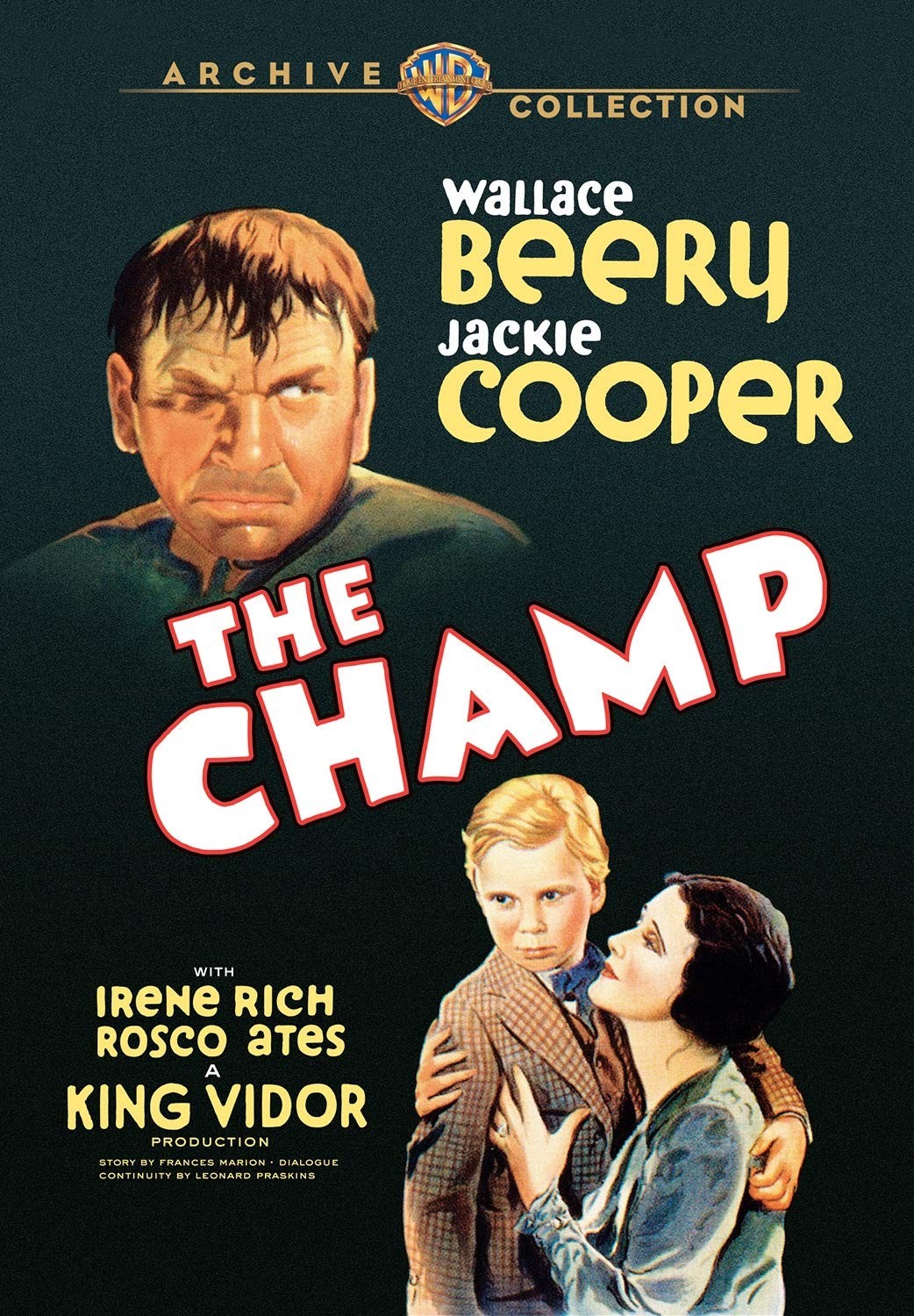 The Champ (DVD) Irene Rich Roscoe Ates Jackie Cooper Wallace Beery ...