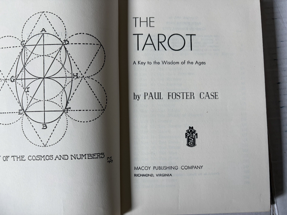 THE TAROT By Paul Foster Case - Wisdom of the Ages - 1975 Hardcover | eBay