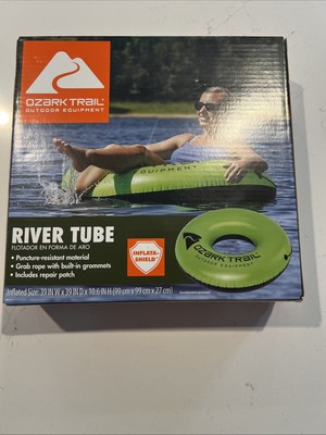 Ozark Trail Green Inflatable River Tube 39" for Pool, Rafting, Lake w ...