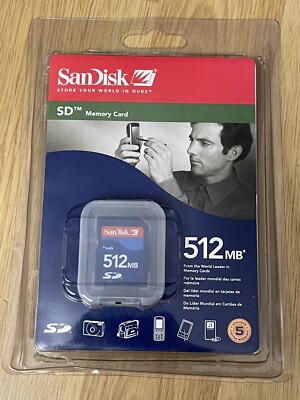 SanDisk 512MB SD Memory Card - SDSDB-512-768 NEW NOS 619659018115| eBay