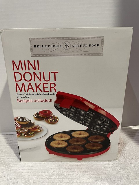 Bella CUCINA Mini Donut Maker Makes 7 Bite Size Donuts in Minutes 13466 ...
