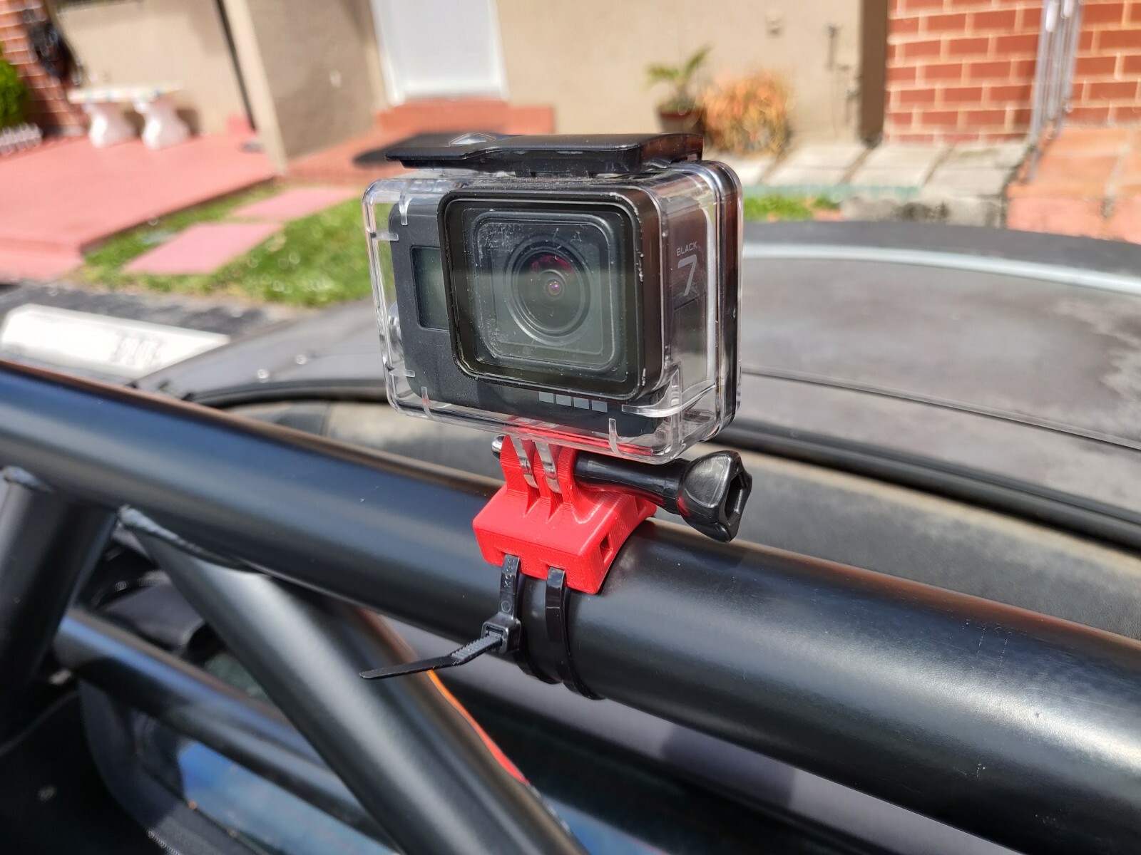 Gopro roll cage mount ziptied cable ties versatile | eBay