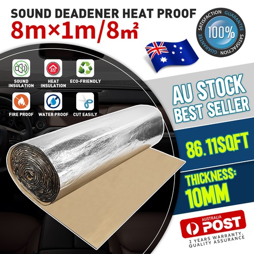 4×1M*2M Car Engine Bay Bonnet Sound Deadener Noise Insulation Foam ...