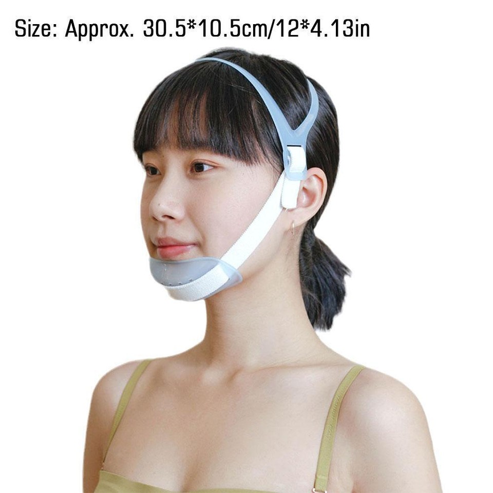 Adjustable Anti Snore Chin Belt Mouth Breathing Correction Elastic ...