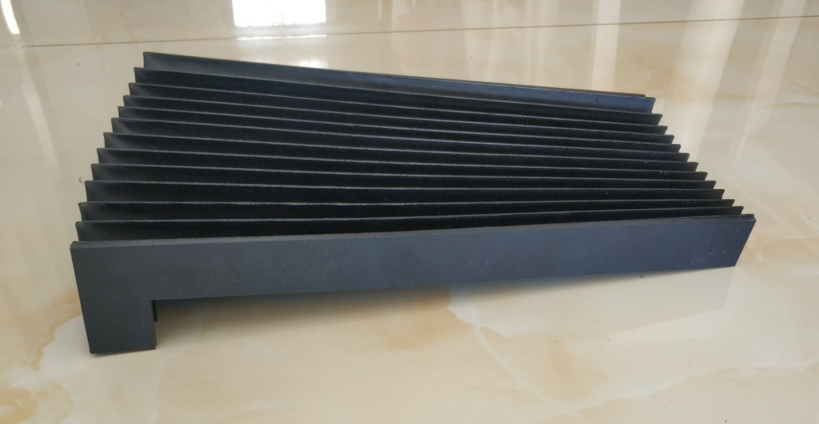 L shaped (T10) bellow shield covers for cnc, 200 mm x 80 mm x Lmax 500 ...