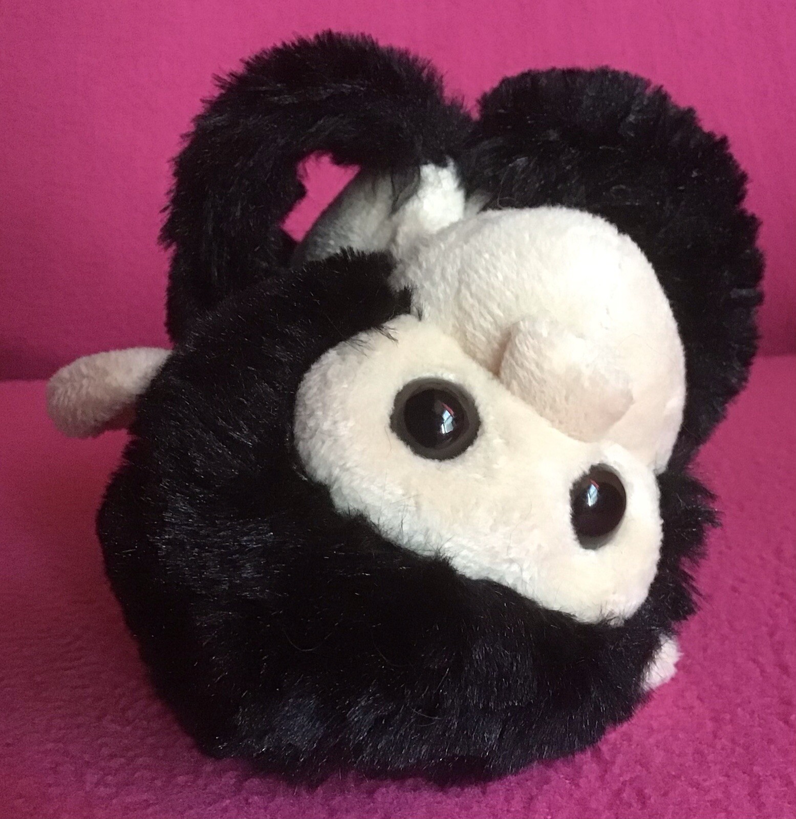 Wild Republic Wrist Hugger Slap Band Bracelet Black Chimp Monkey Soft ...