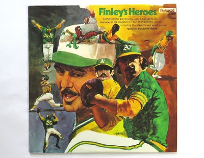 Oakland A's Monte Moore Narrated Vinyl Record 1970's Sports Baseball ...