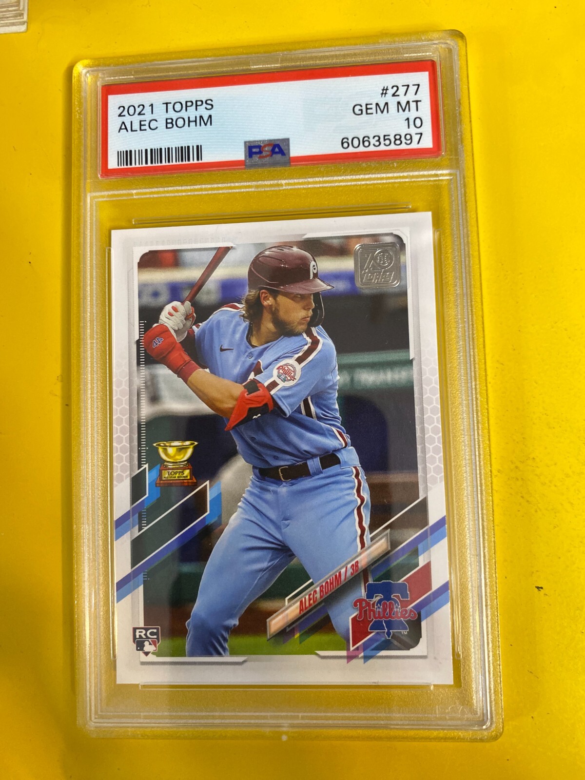 RS16924 2021 Topps #277 Alec Bohm RC ROOKIE PSA 10 | eBay