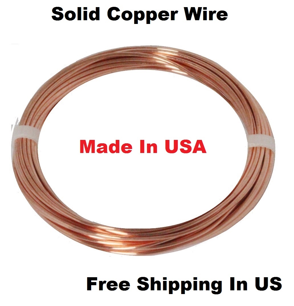 Solid Copper Round Wire ( 3 Oz - Coil ) Choose Gauge & Temper / 10 To ...