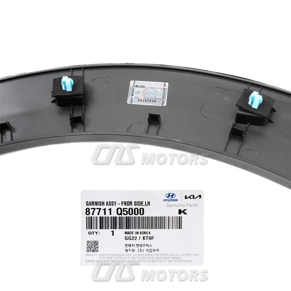 GENUINE Front Fender Wheel Molding DRIVER for 2020-2022 Kia Seltos ...