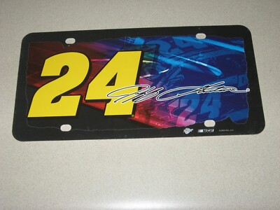 JEFF GORDON PLASTIC WINNER CIRCLE NASCAR LICENSE PLATE | eBay