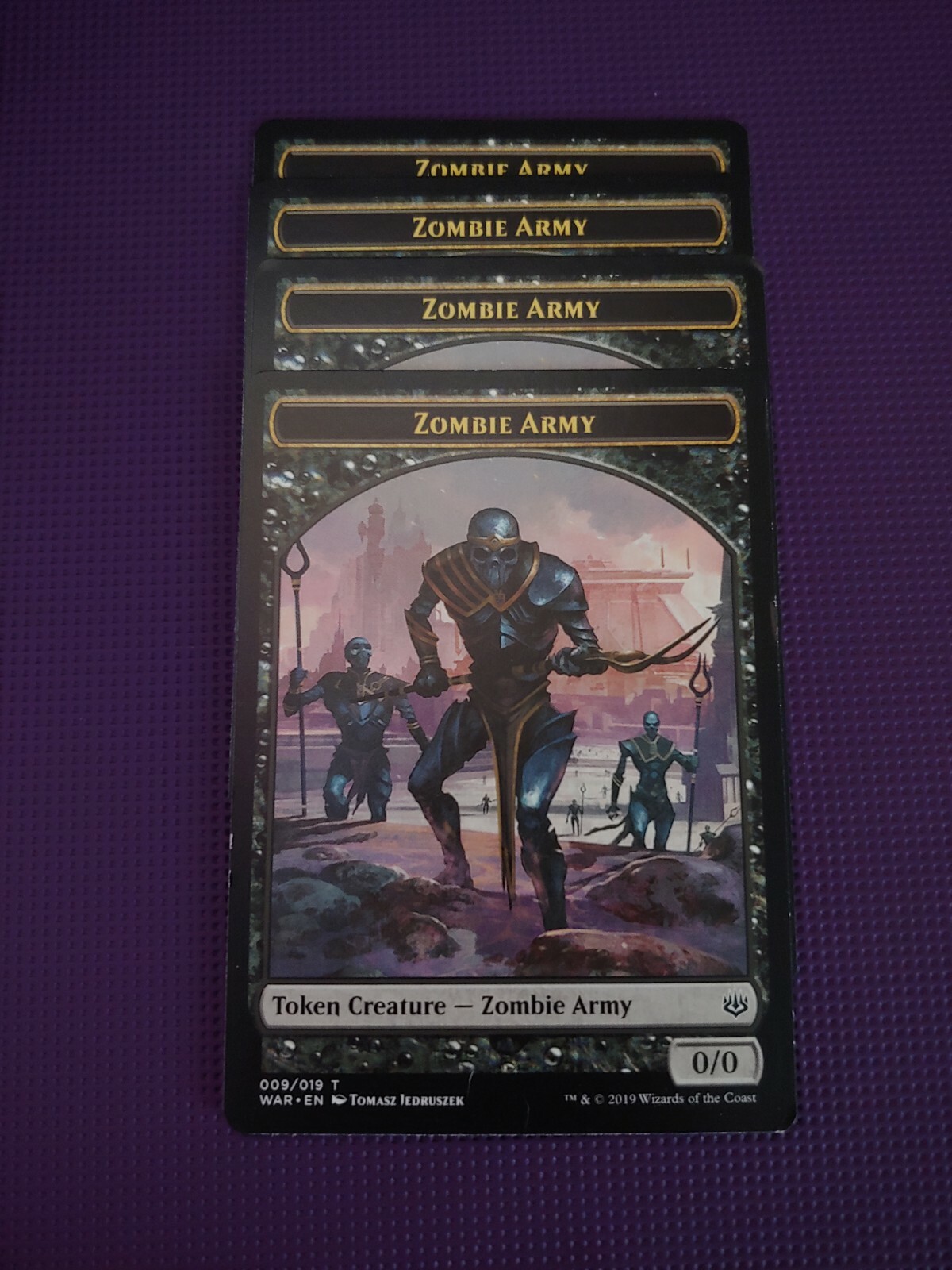 Zombie Army Token x4 War of the Spark Magic mtg M/NM | eBay