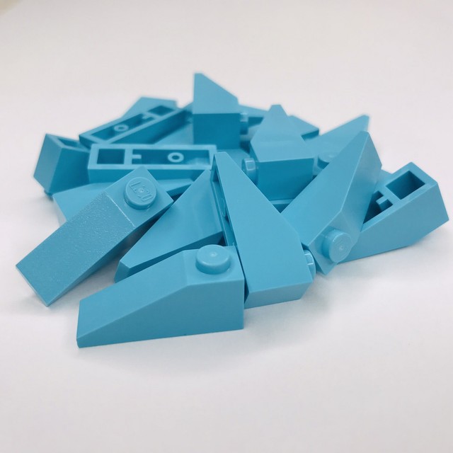LEGO Red 3x1 33Â° Slope Bricks Roof Wedge BULK Modular 4286 for sale ...
