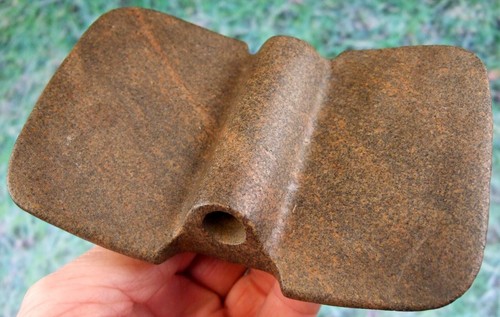 Super Fine New York Double Notched Effigy Butterfly Bannerstone COA ...