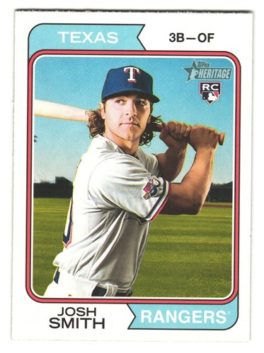 2023 Topps Heritage #384 Josh Smith RC Rookie Card Texas Rangers | eBay